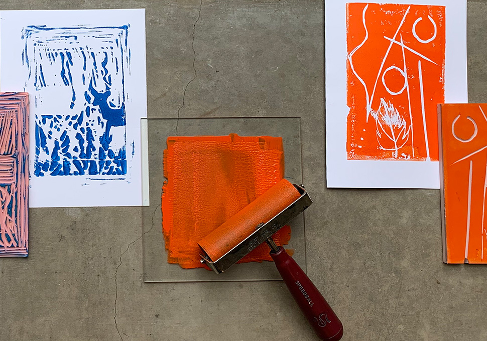 Students Wellness Workshop: Linocut Printmaking - Herbert F. Johnson ...